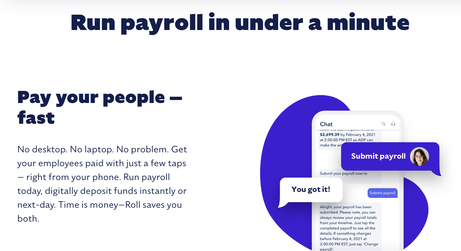 Best payroll provider for self employed and small businesses